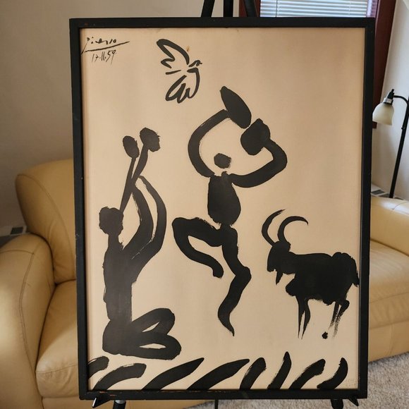 Pablo Picasso | Art | Framed Pablo Picasso Goat Dance Lithograph Print ...